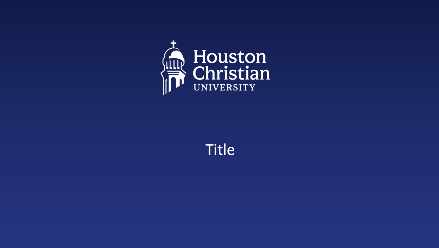PowerPoint Templates | Houston Christian University