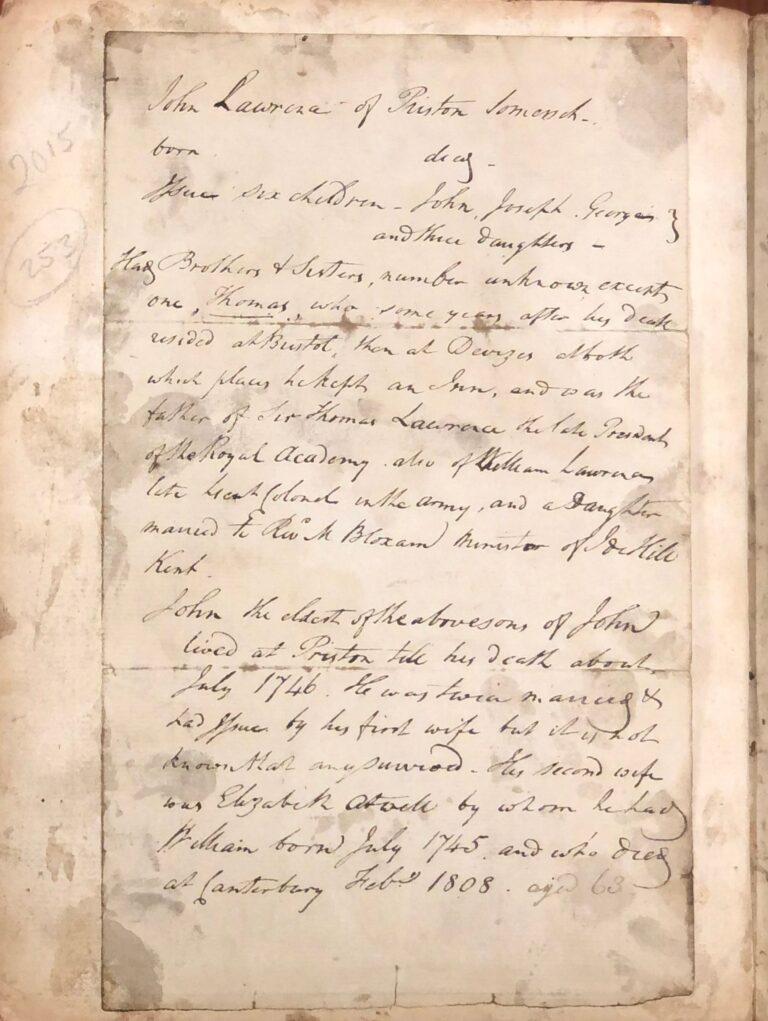 Lawrence, John and Elizabeth Atwell, married 1744. | Museums