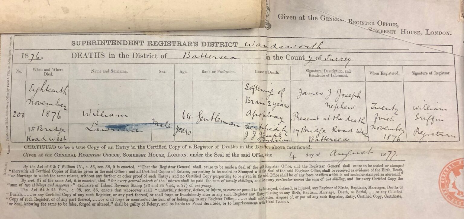 Lawrence, John and Elizabeth Atwell, married 1744. | Museums