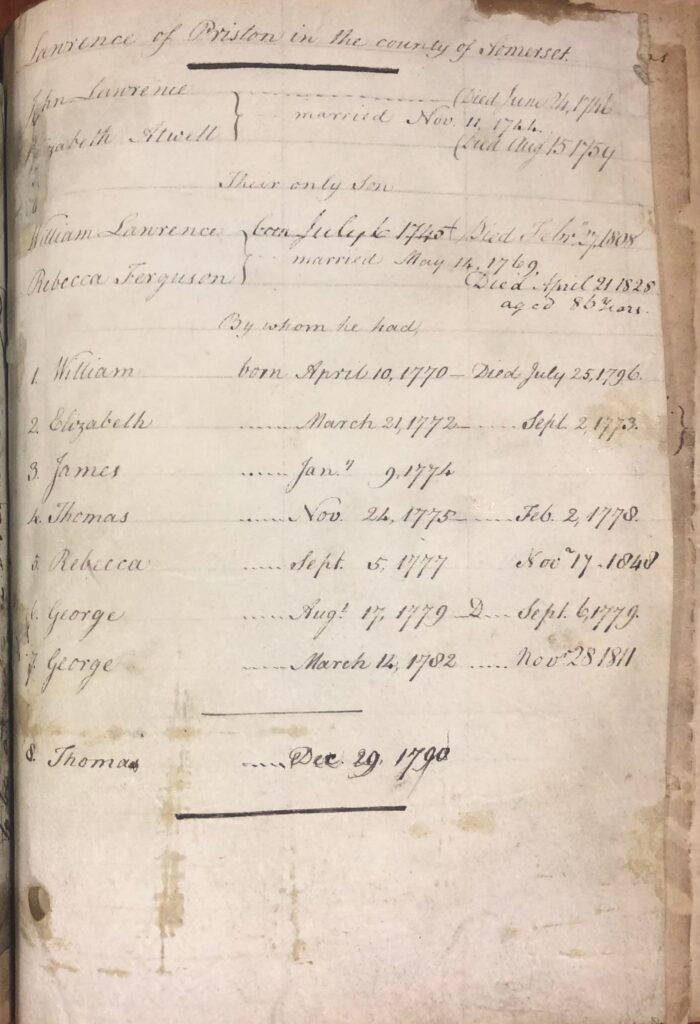 Lawrence, John and Elizabeth Atwell, married 1744. | Museums