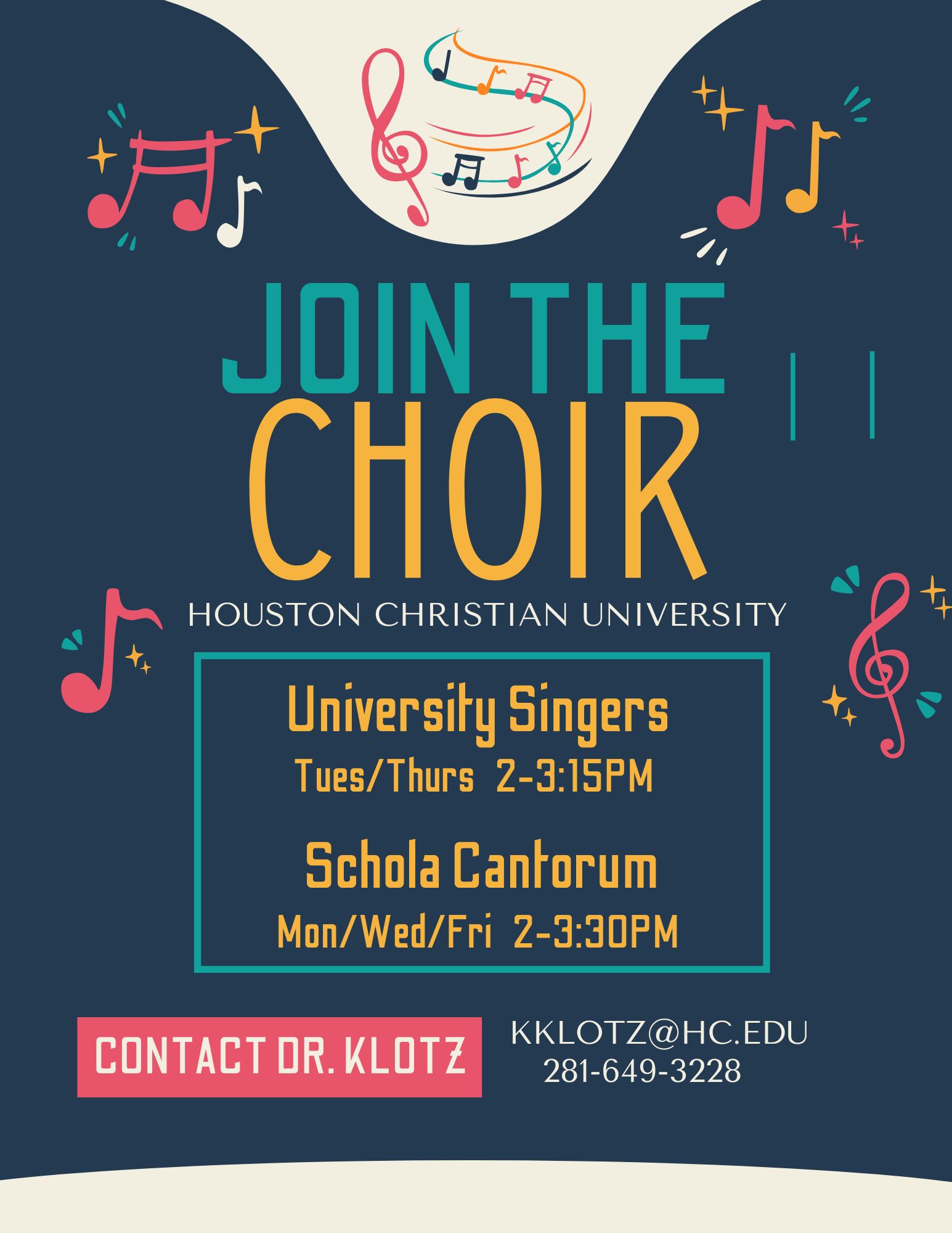 Join the HCU Choir! | Houston Christian University