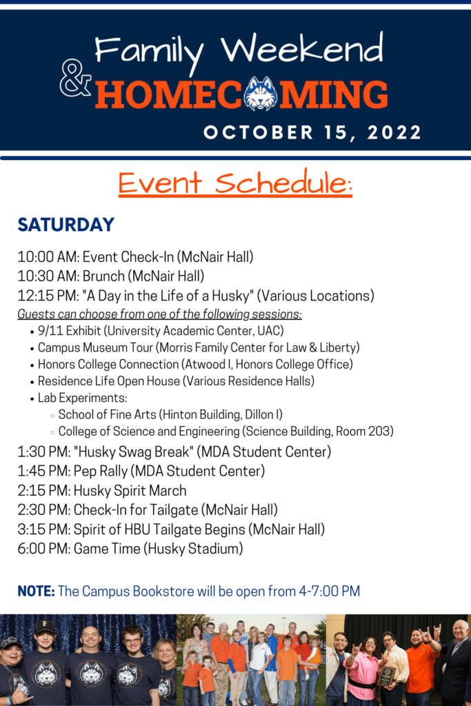 Family Weekend | Houston Christian University